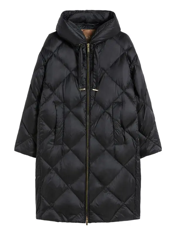Max Mara Iridescent Water-repellent Down Jacket - Black