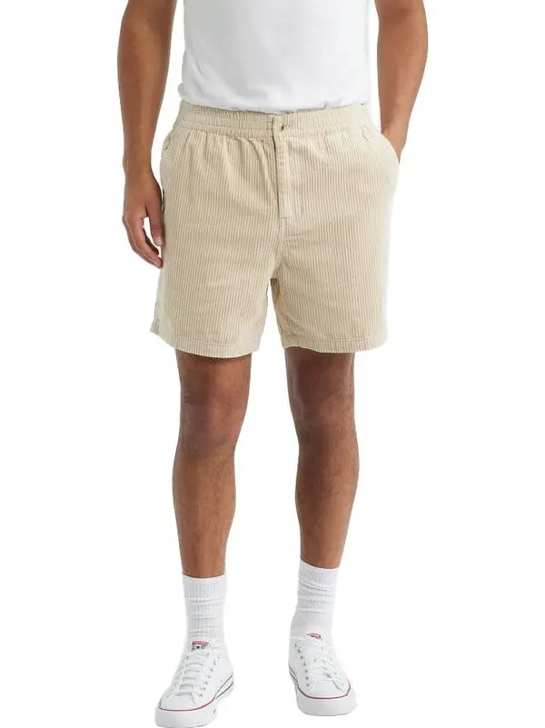 925 ORIGINALS Capitan Corduroy Beach Shorts - Vintage White
