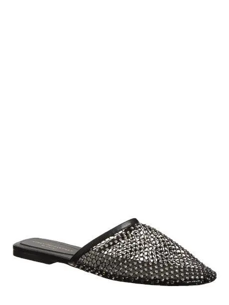 Stella McCartney Crystal Mesh Mules - Black Crystal