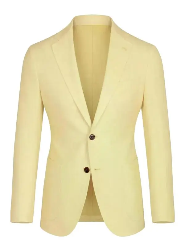 SARTORIO NAPOLI Solid Sport Blazer - Yellow