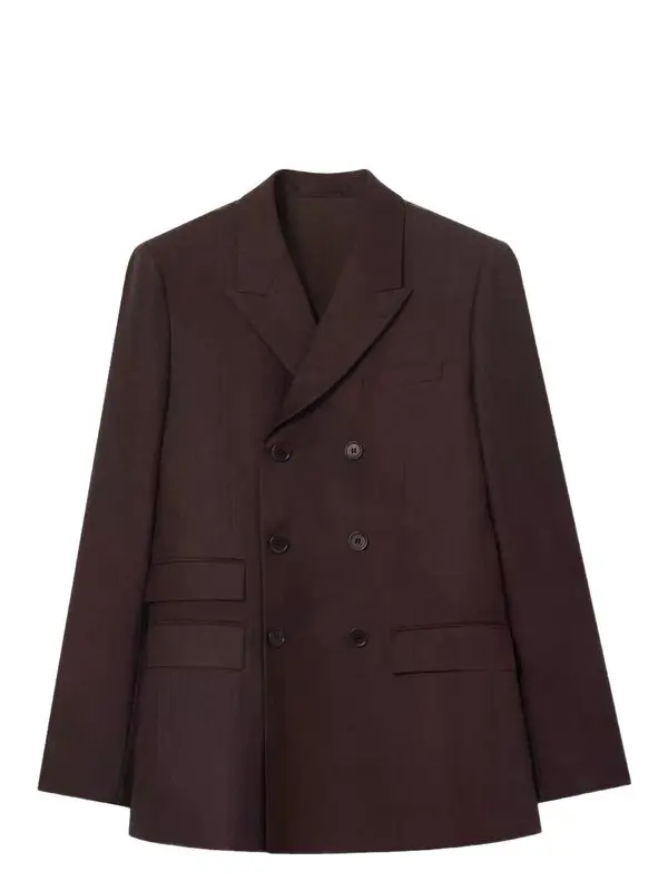 Burberry Double-breasted Blazer - Brown
