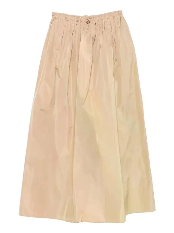 Fabiana Filippi Gathered Maxi Skirt With Drawstring - Neutrals