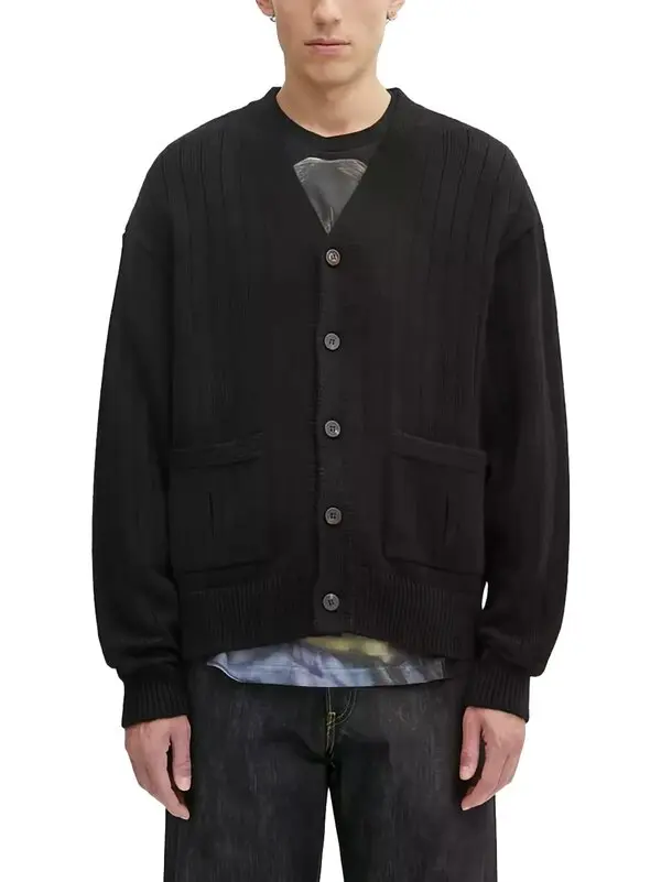 Visvim Pocket Button Cardigan - Black