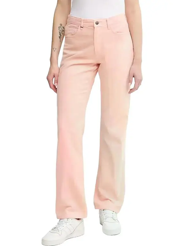 BENETTON Cotton Straight Leg Jeans - Pink