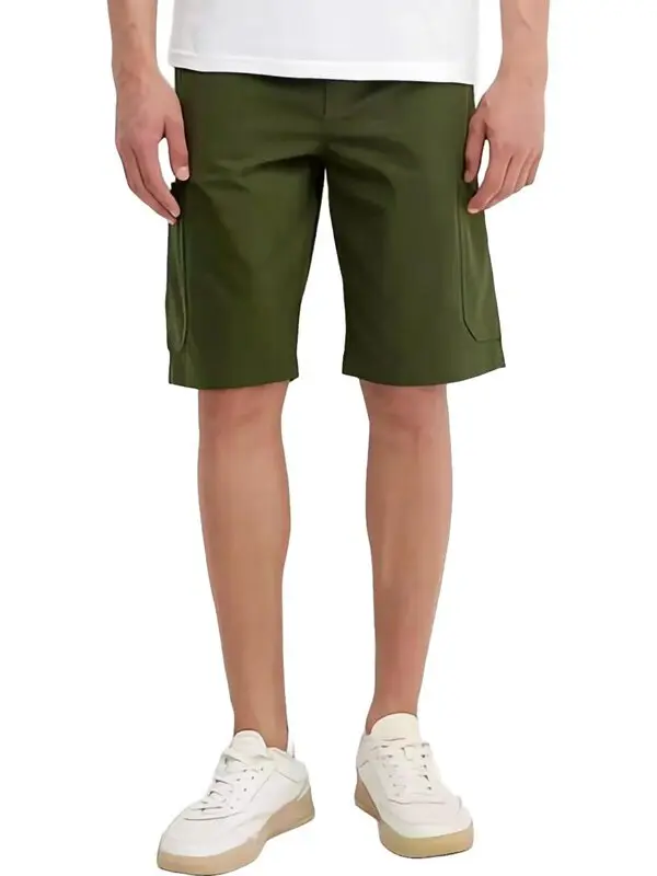 BENETTON Belted Pocket Shorts - Green