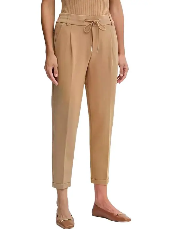 BENETTON Drawstring Tapered Trousers - Neutrals