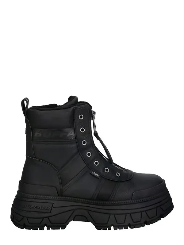 BUFFALO Zip Detail Boots - Black