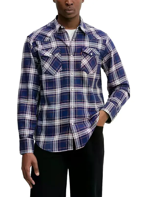 LEVI'S Check Pocket Shirt - Blue