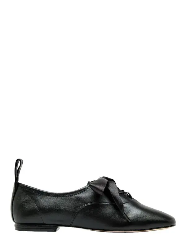 STUDIO CHOFAKIAN Palácio De Gelo Leather Ballet Flats - Black