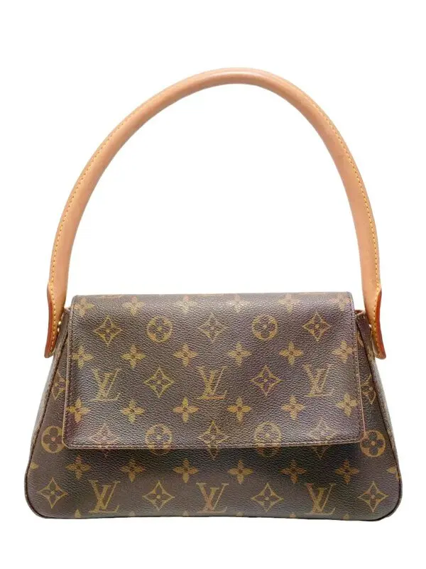 LOUIS VUITTON 2003 Monogram Mini Looping Shoulder Bag - Brown