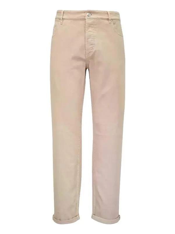 Brunello Cucinelli Logo-patch Jeans - Neutrals
