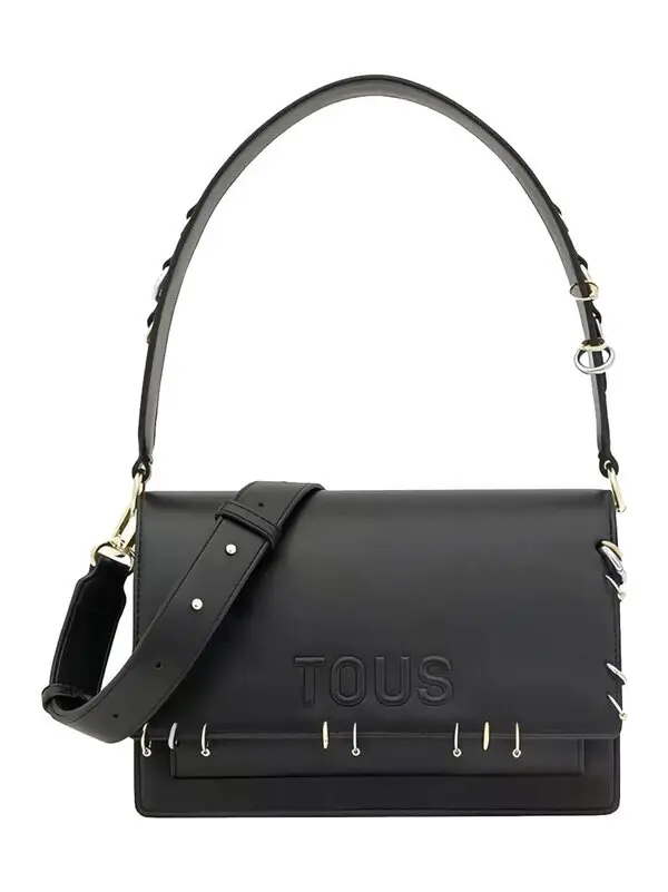 TOUS Cross Body Bag With Rings Embellishment - Black
