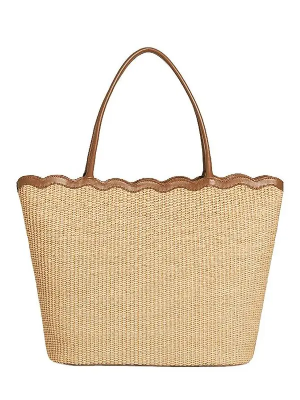 REFORMATION Isabella Large Raffia Tote Bag - Natural