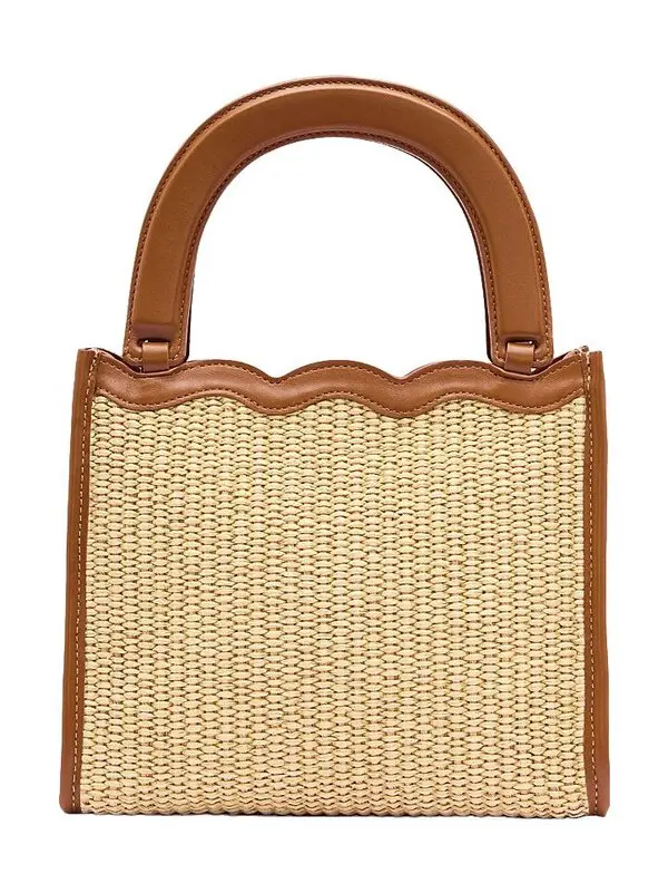 REFORMATION Emma Raffia Mini Bag - Natural