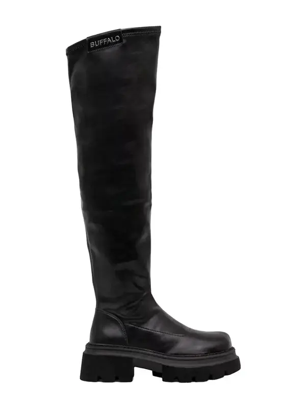 BUFFALO Mave Platform Over-the-knee Boots - Black