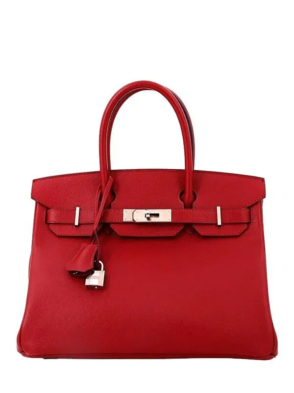 Hermès Birkin 30 Handbag - Rouge Grenat
