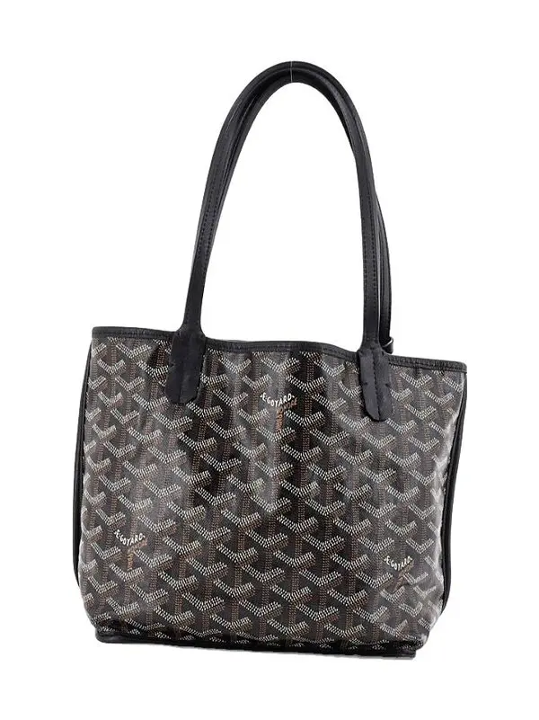 Goyard Anjou Reversible Tote Coated Canvas - Black