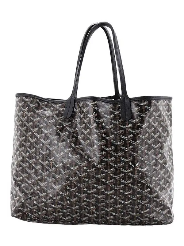 Goyard Pm Saint Louis Tote Coated Canvas - Black