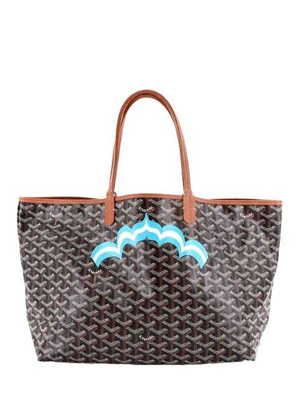 Goyard Pm Saint Louis Printed Tote Coated Canvas - Brown