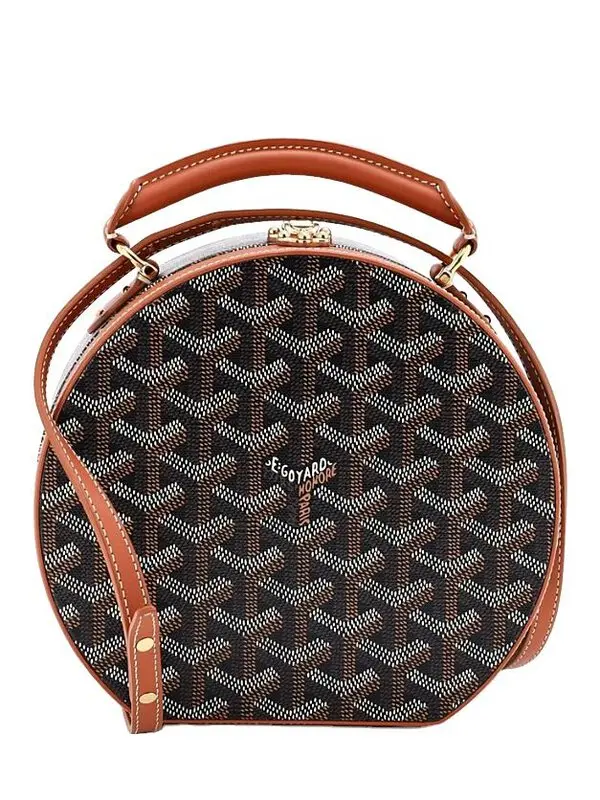 Goyard Alto Hatbox Bag Coated Canvas - Brown