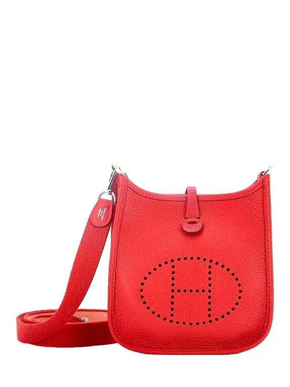 Hermès Tpm Evelyne Bag Gen Iii Clemence - Red
