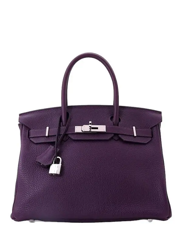 Hermès Birkin 30 Handbag - Cassis