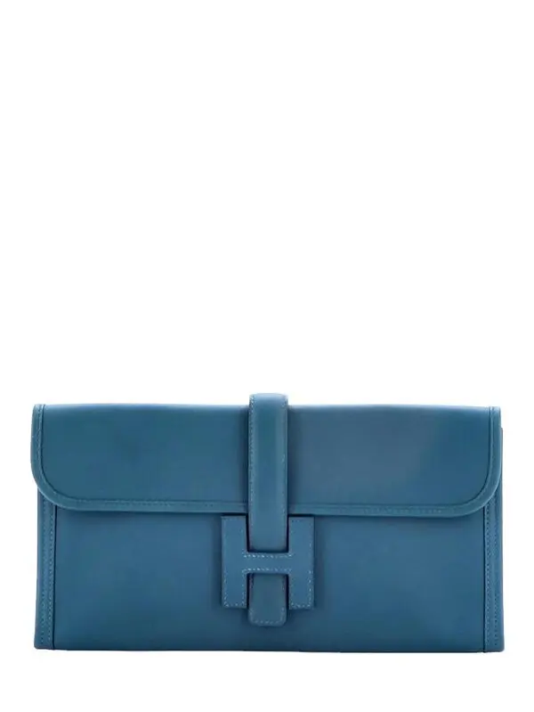 Hermès 29 Jige Elan Clutch - Blue