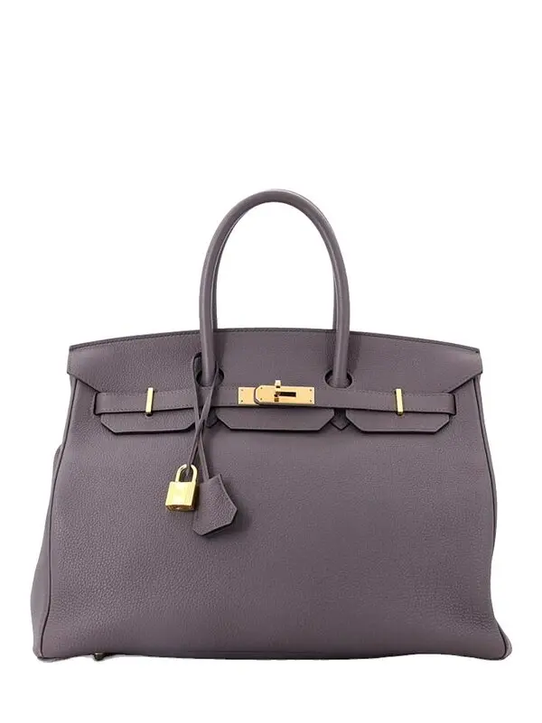 Hermès Birkin 35 Handbag - Etain