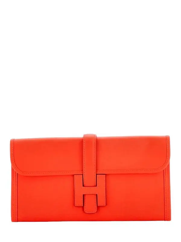 Hermès 29 Jige Elan Clutch - Orange