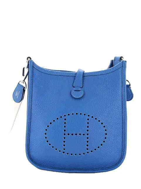 Hermès Tpm Evelyne Bag Gen Iii Clemence - Blue