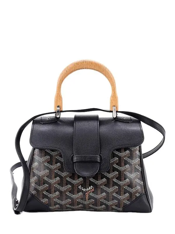 Goyard Mini Saigon Top Handle Bag - Black