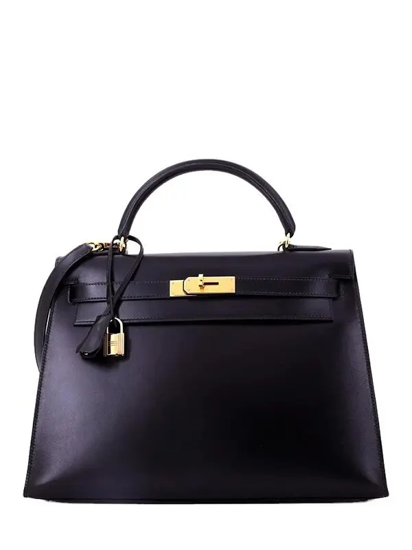 Hermès Kelly 32 Handbag With Gold Hardware - Noir