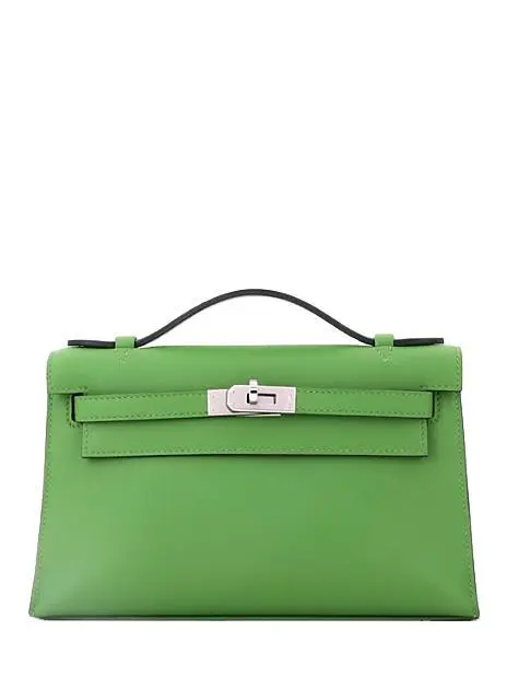Hermès Kelly Pochette Swift - Green