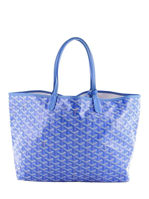 Goyard Pm Saint Louis Tote Coated Canvas - Blue