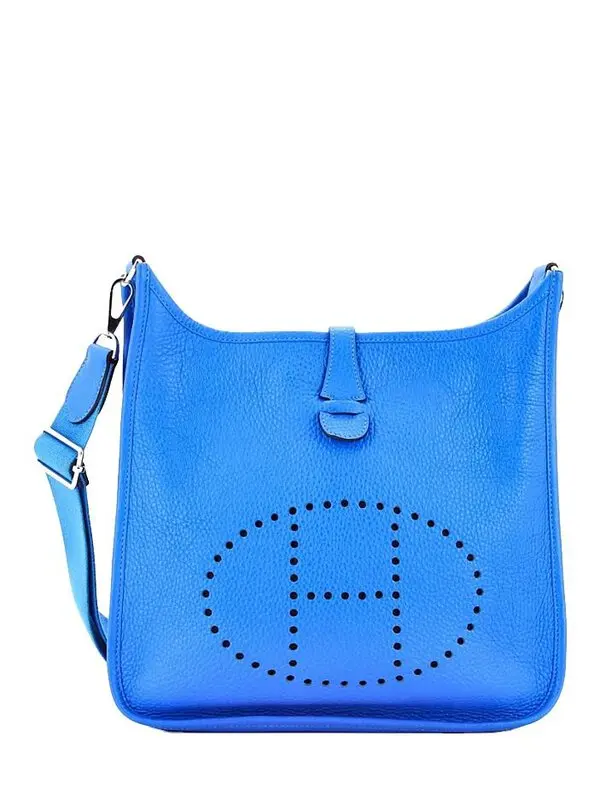 Hermès Pm Evelyne Bag Gen Iii Clemence - Blue