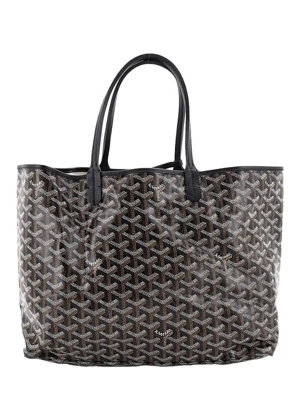Goyard Pm Saint Louis Tote Coated Canvas - Black
