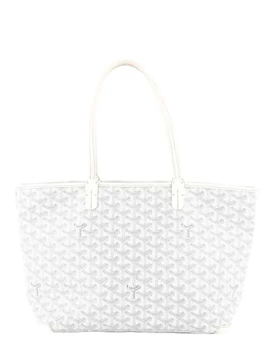 Goyard Pm Artois Tote Coated Canvas - White
