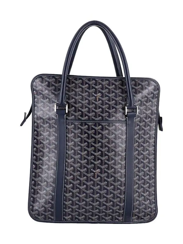 Goyard Bourgogne Bag Coated Canvas - Blue