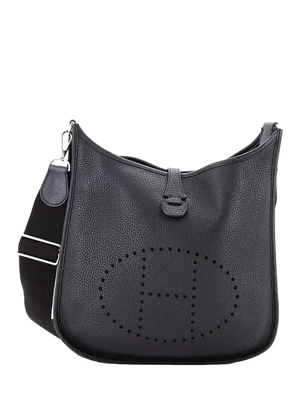 Hermès Pm Evelyne Bag Gen Iii Clemence - Black