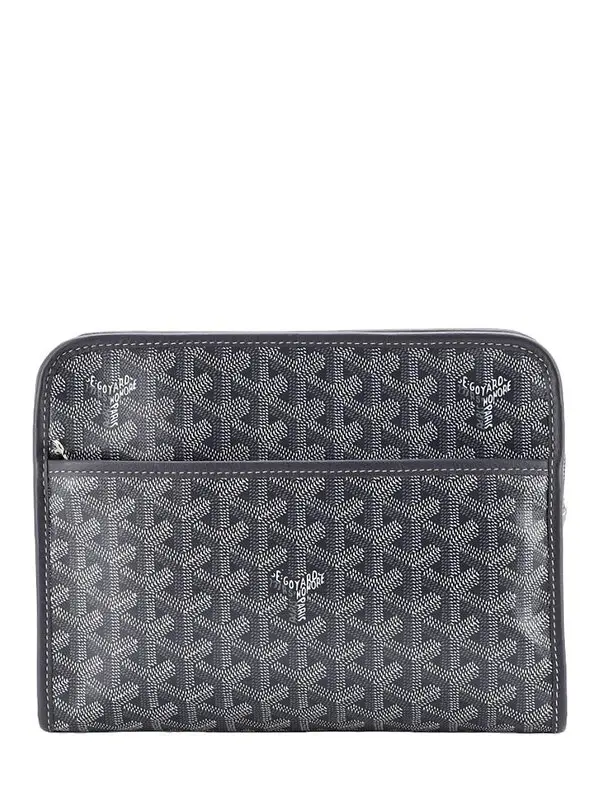 Goyard Jouvence Mm Toiletry Pouch Coated Canvas - Gray