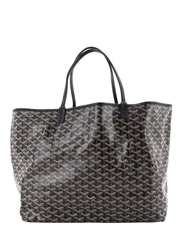 Goyard Gm Saint Louis Tote Coated Canvas - Black
