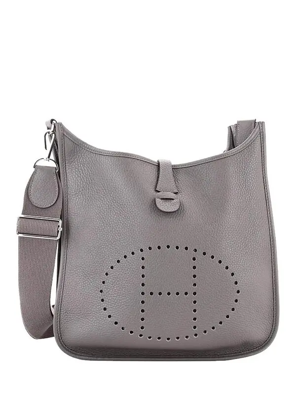 Hermès Pm Evelyne Bag Gen Iii Clemence - Gray