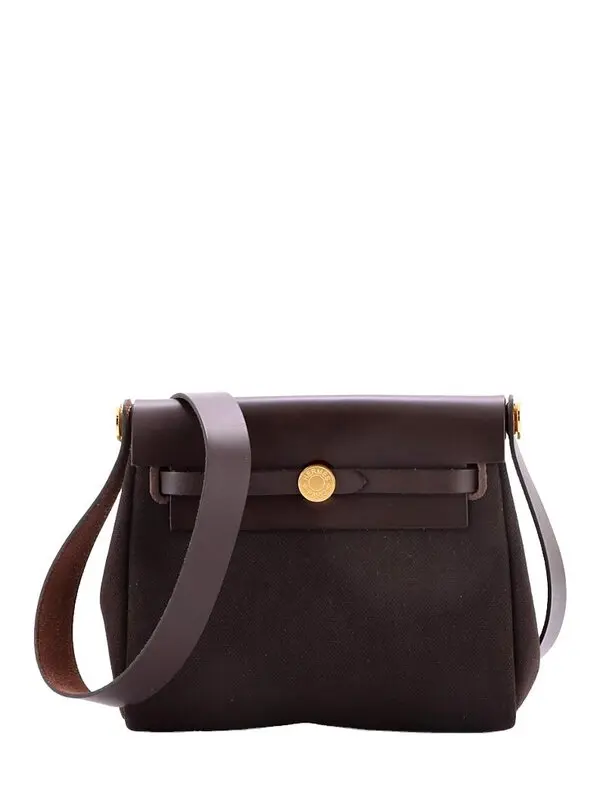 Hermès Herbag Zip 20 Toile And Leather - Brown