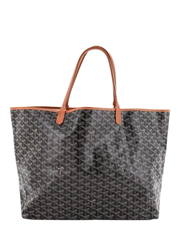 Goyard Gm Saint Louis Tote Coated Canvas - Black