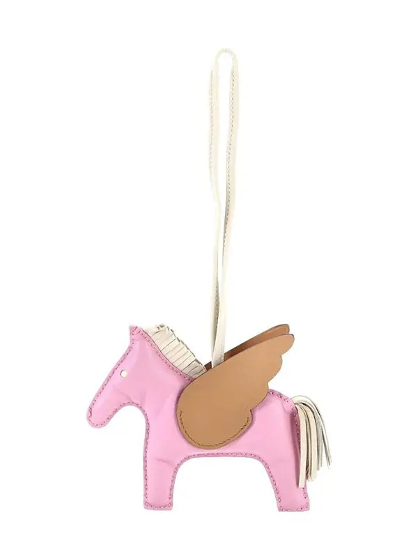 Hermès Pegase Rodeo Bag Charm - Pink/ Natural/ Pink