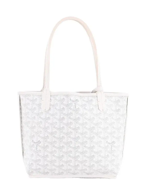 Goyard Mini Anjou Reversible Tote - White