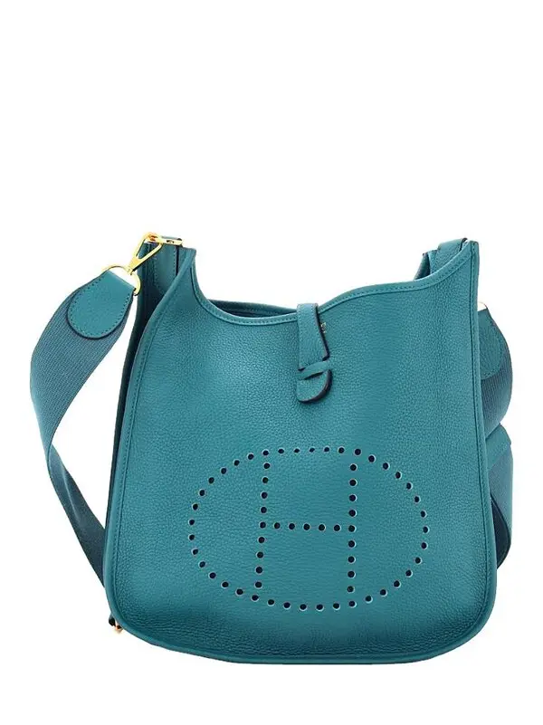 Hermès Pm Evelyne Bag Gen Iii Clemence - Green
