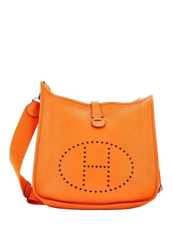 Hermès Gm Evelyne Bag Gen Iii Clemence - Orange