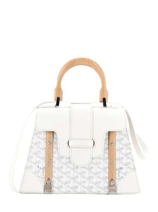Goyard Pm Saigon Top Handle Bag - White