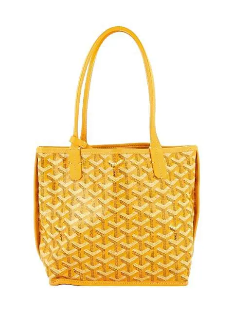 Goyard Mini Anjou Reversible Tote Printed Coated Canvas - Orange